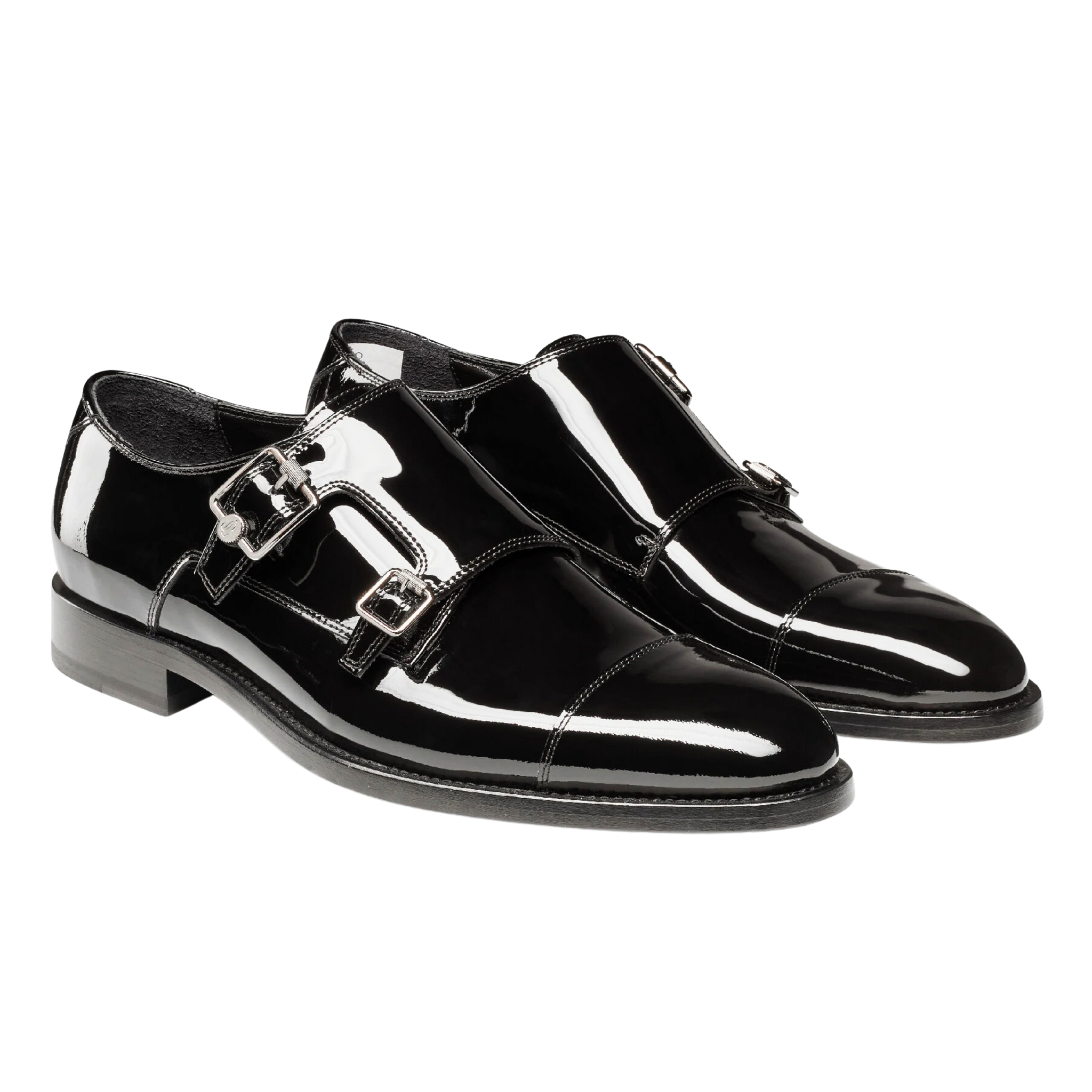 DEVIL MONK STRAP | PATENT BLACK